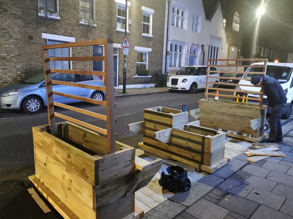 Planters into chicanes – Shape Better Streets Croydon & Bromley